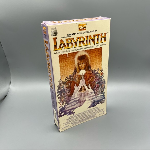 Other | Labyrinth Vhs Video Tape 1986 Vintage Jim Henson David Bowie ...